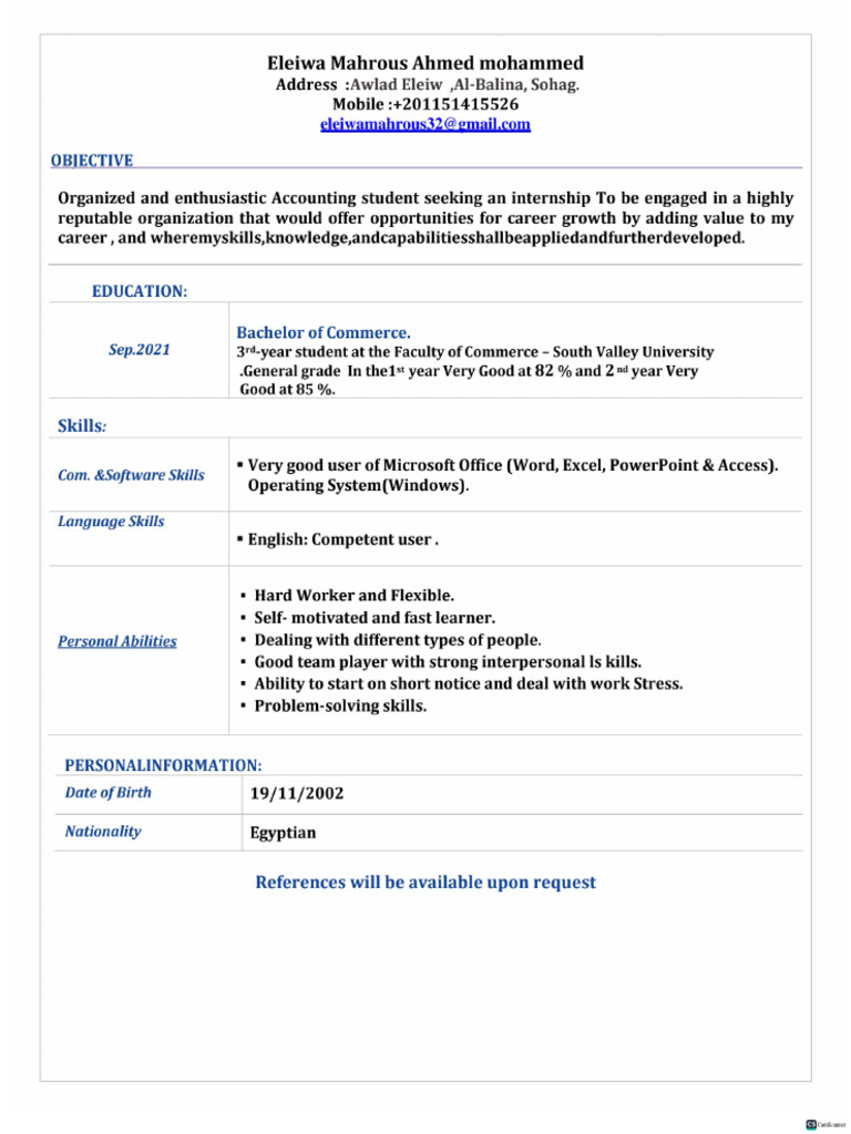 UN..Eleiwa Mahrous Ahmed | PDF