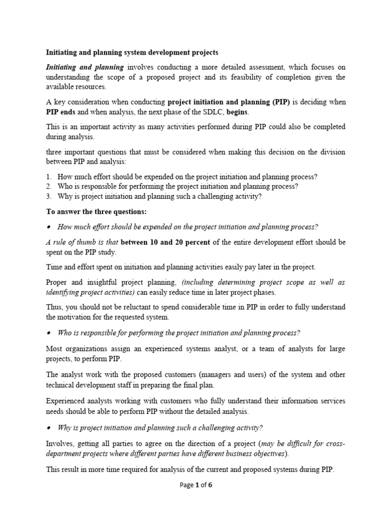 Week 5 - Initiating & Planning Syst DVT Projects | PDF | Feasibility Study | Net Present Value