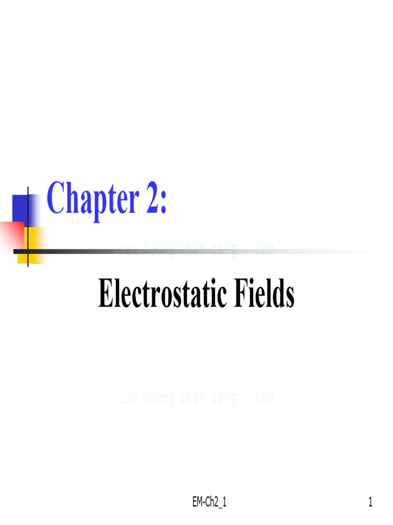 Truong-Dien-Tu - Chuong-2.1 - Electrostatic-Fields - (Cuuduongthancong - Com) | PDF ...