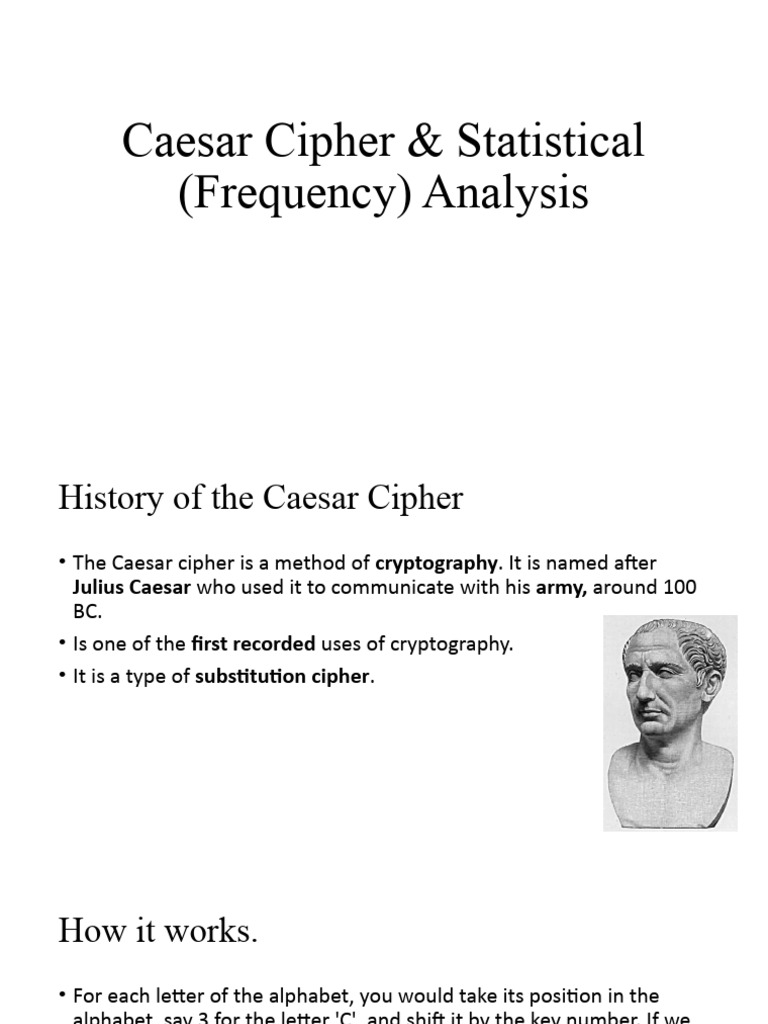 Caesar Cipher & Statistical Analysis | PDF