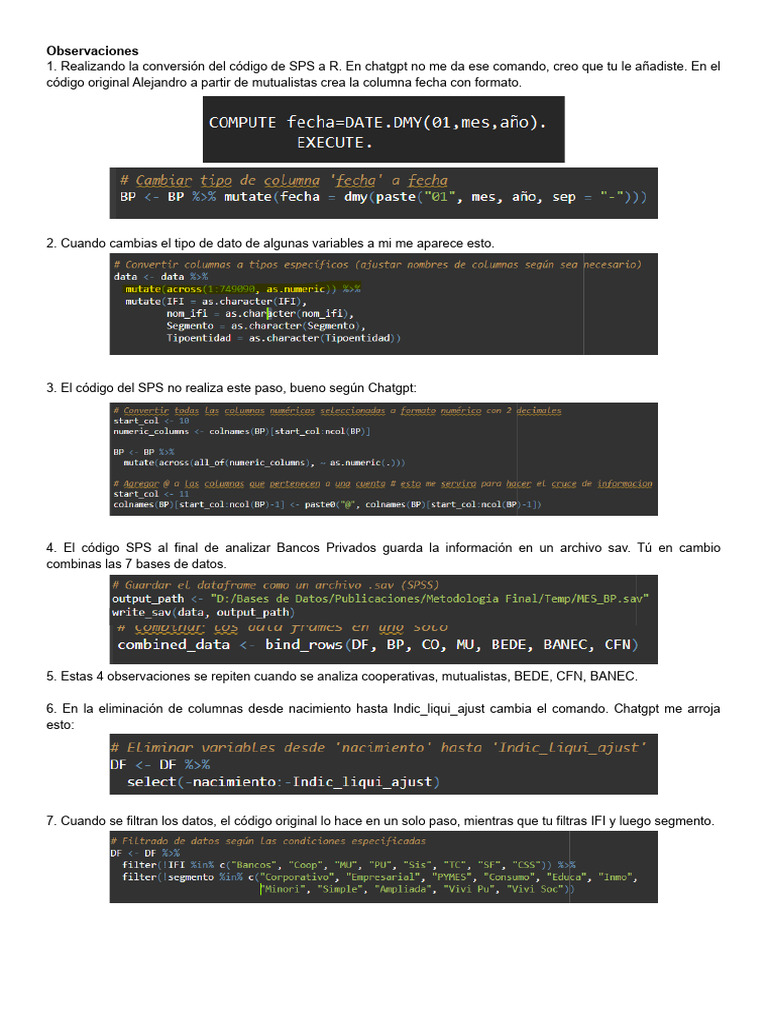 Observaciones_Codigo | PDF