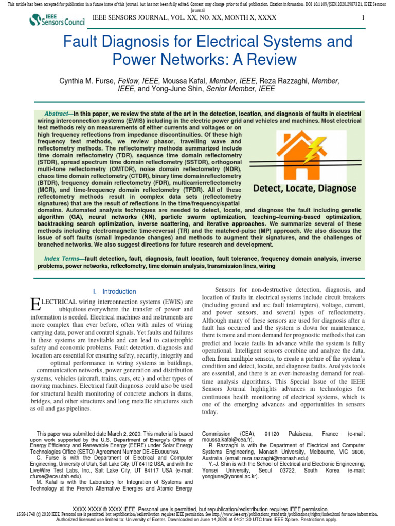 Furse 2020 | PDF | Electric Power Transmission | Electromagnetism