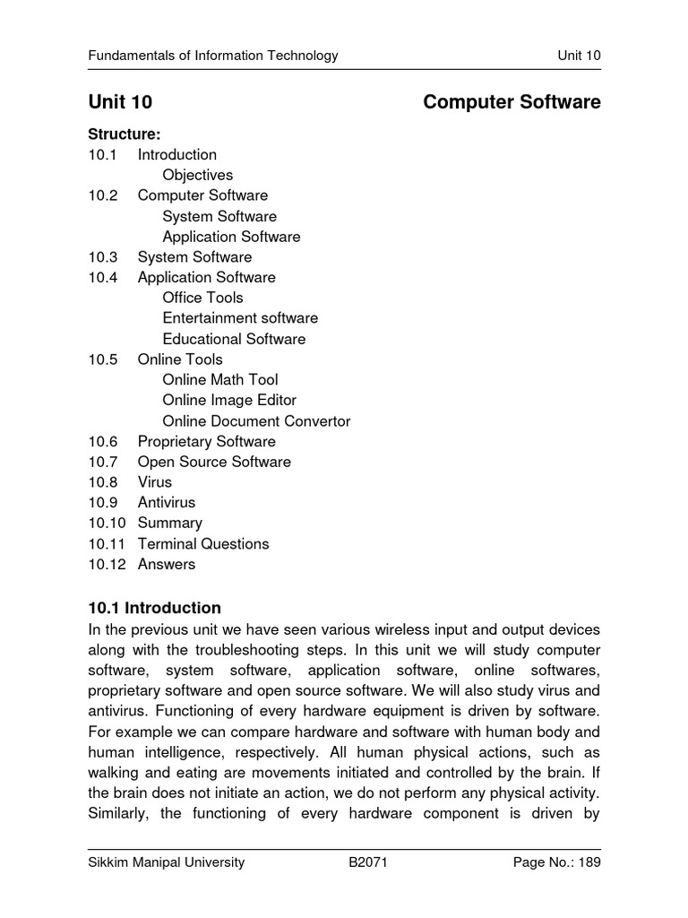 SLM - Unit 10 | PDF | Operating System | Computer Virus