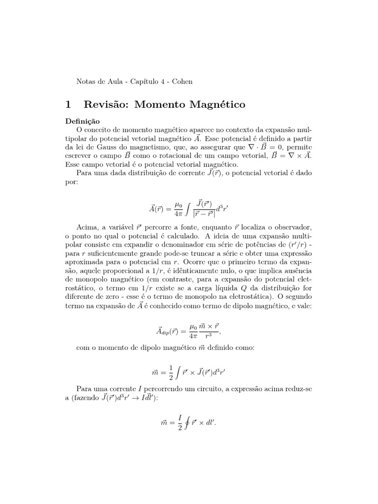 Notas de Aula-Cap4-Cohen-Quantum Mechanics | PDF | Magnetismo ... Notas de Aula-Cap4-Cohen-Quantum Mechanics | PDF | Magnetismo ...