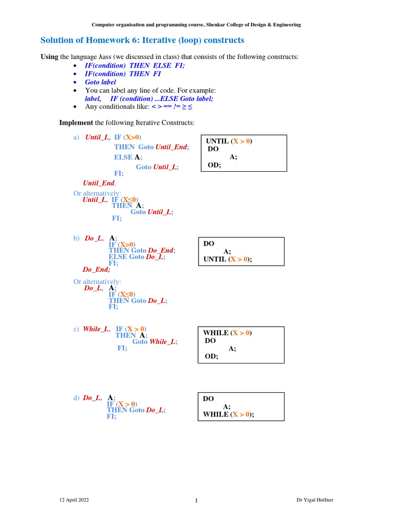 Solution 6 Iterative Constructsv.5 | PDF | Integer (Computer Science ...