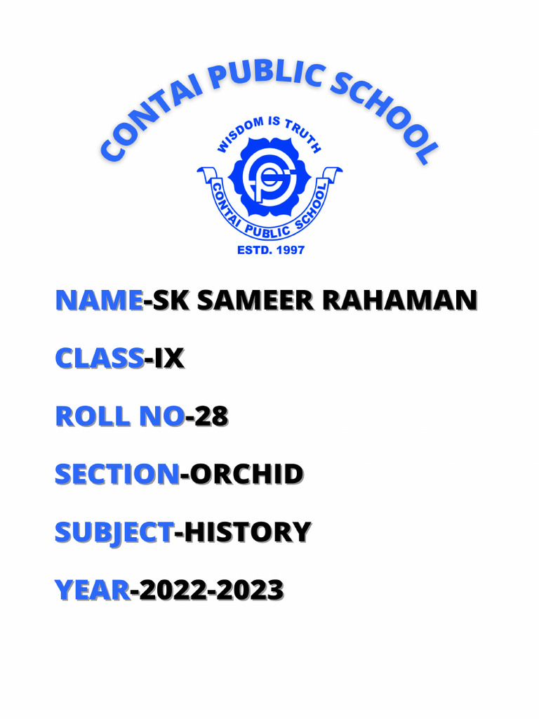 CONTAI PUBLIC SCHOOL | PDF