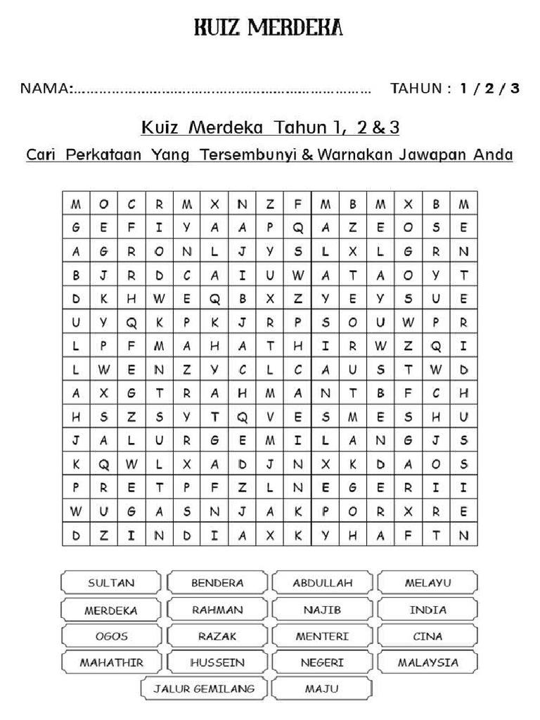 Cari Kata 1 | PDF