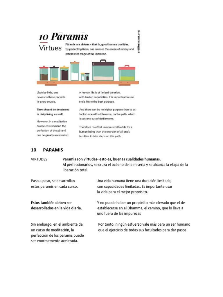 10 Paramis | PDF | Amor | Sufrimiento