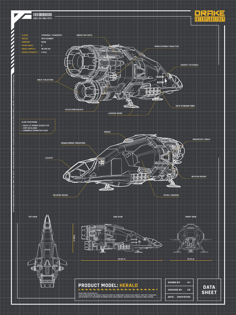 DataSheet DRAKE Herald 600x847mm Incl 3mm Trim | PDF
