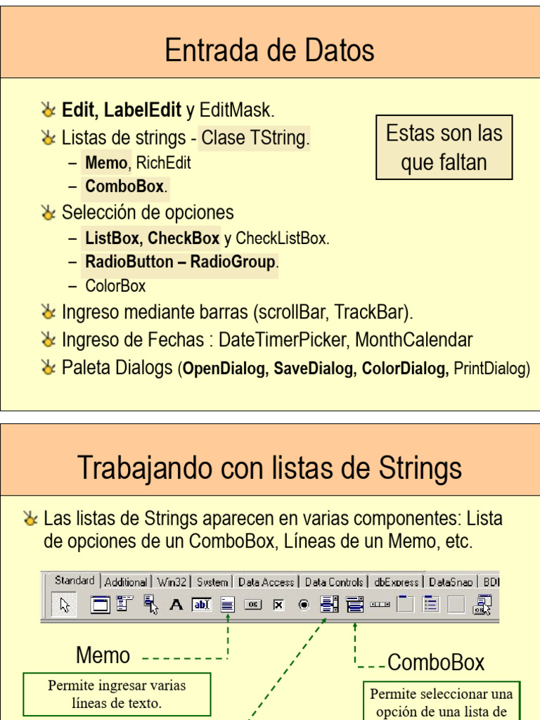 04 Entrada de Datos - 2da Parte | PDF | Informática | Programación de computadoras