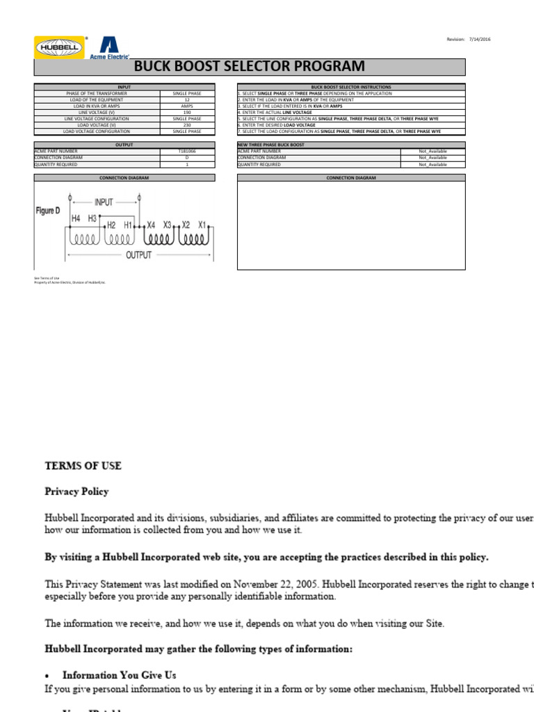 Buck Boost Selector Program | PDF | Amplifier | World Wide Web