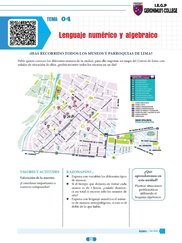 Ficha 4-Lenguaje Algebraico y Numerico | PDF