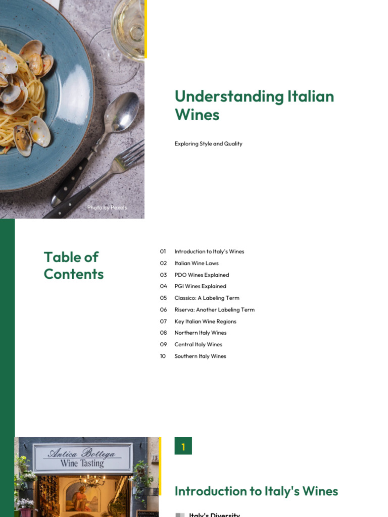 Understanding Italian Wines | PDF | Wine | Fermented Drinks
