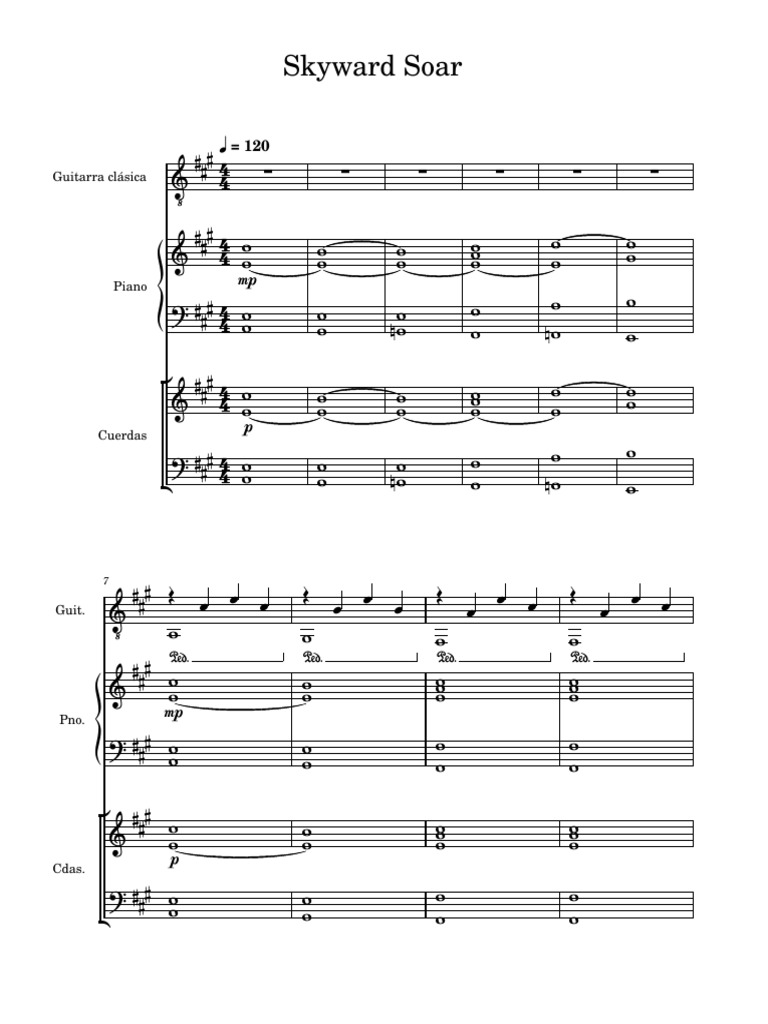 Skyward Soar | PDF | Producción musical | Instrumentos de la familia de guitarras