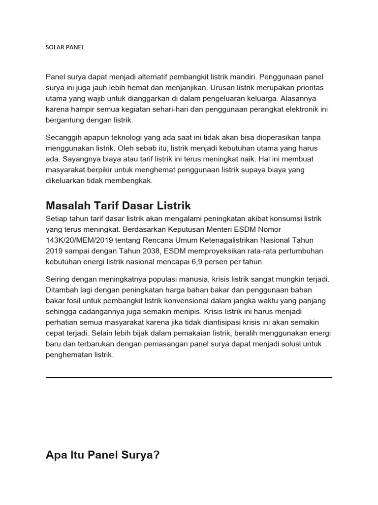 Solar Panel | PDF