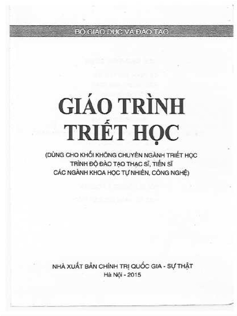 Triet 001 GIAO TRINH TRIET HOC MAC LENIN | PDF