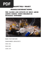 Grade 12 Geography Field Project - PDF - Helen Kaunda.. | PDF | Natural ...