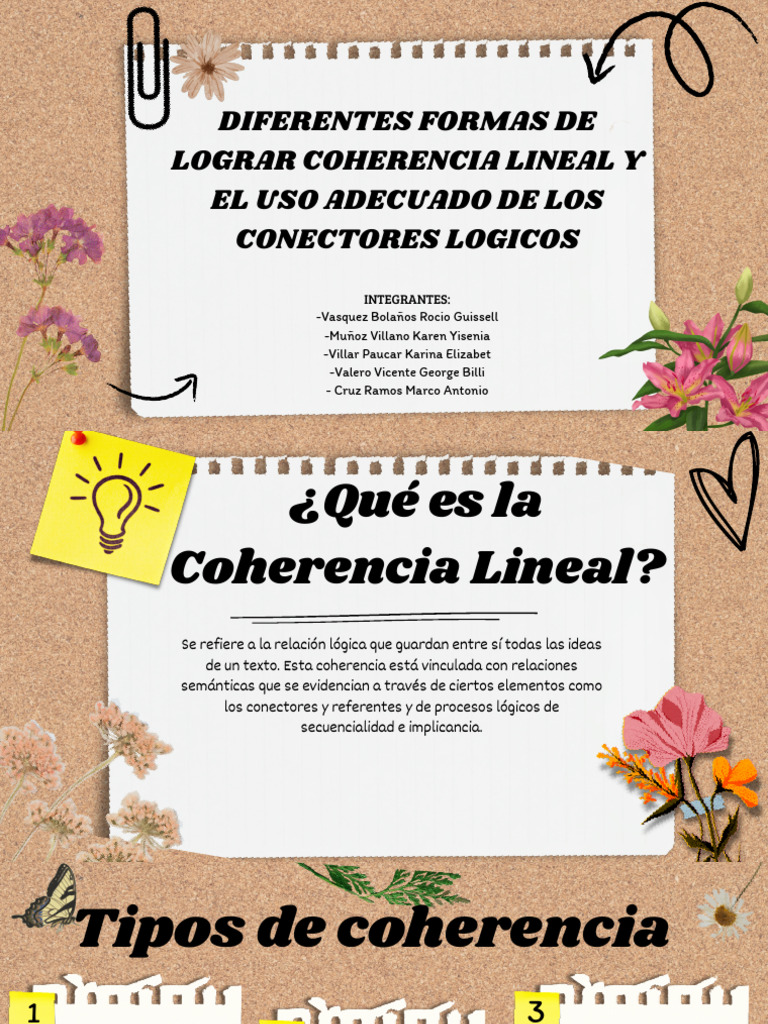 Coherencia Lineal y Conectores Logicos | PDF