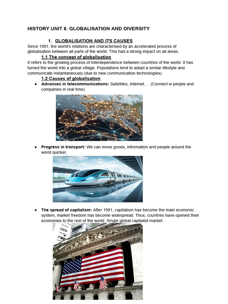 History Unit 8 | PDF | Globalization | Capitalism