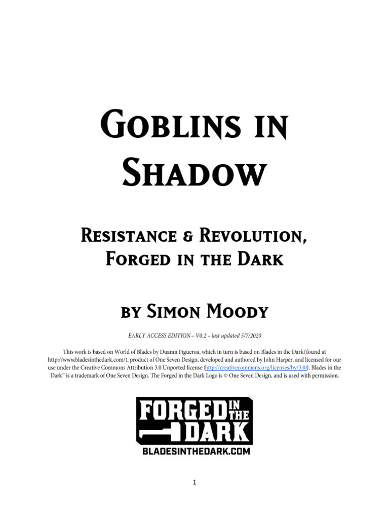 Goblins in Shadow v0.2 | PDF | Elf (Dungeons & Dragons)