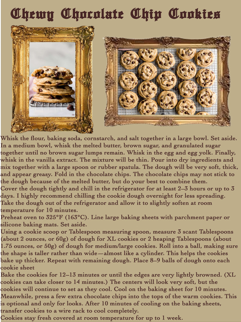 Chocolate Chip Cookies | PDF