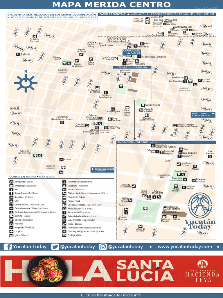 Mapa del Centro de Mérida, Yucatán | PDF