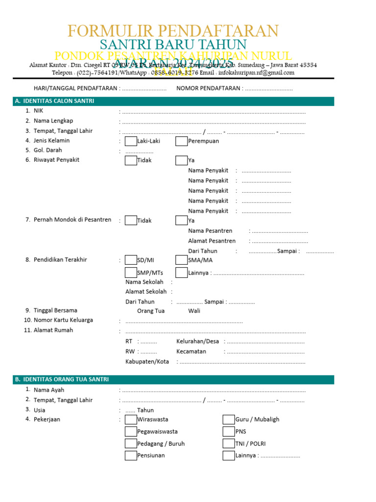 Formulir PPDB 2024 | PDF