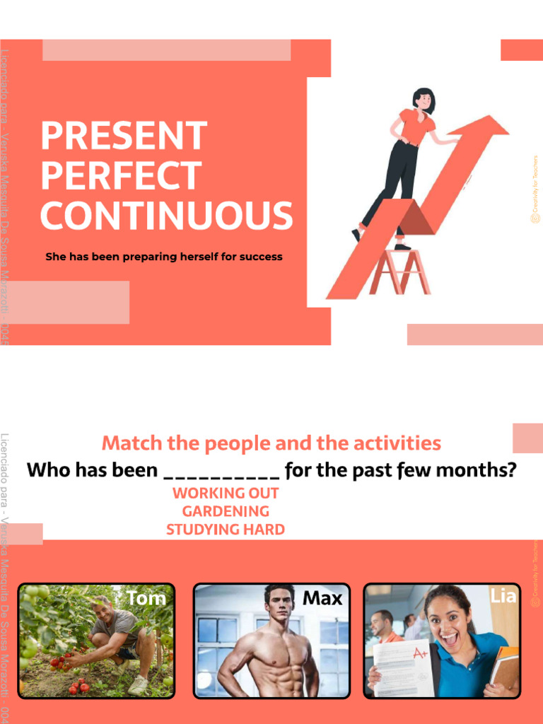 Class 5 - Present Perfect Continuous | PDF