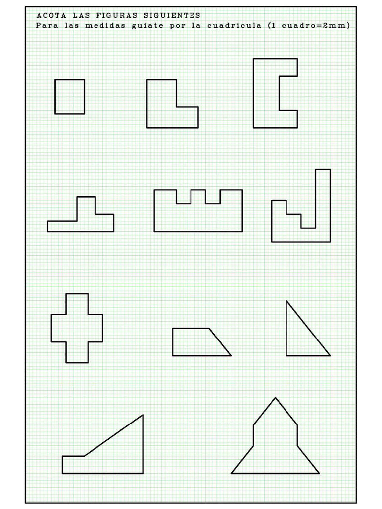 5. Ejercicios Acotación - Ficha 5 (para practicar) | PDF