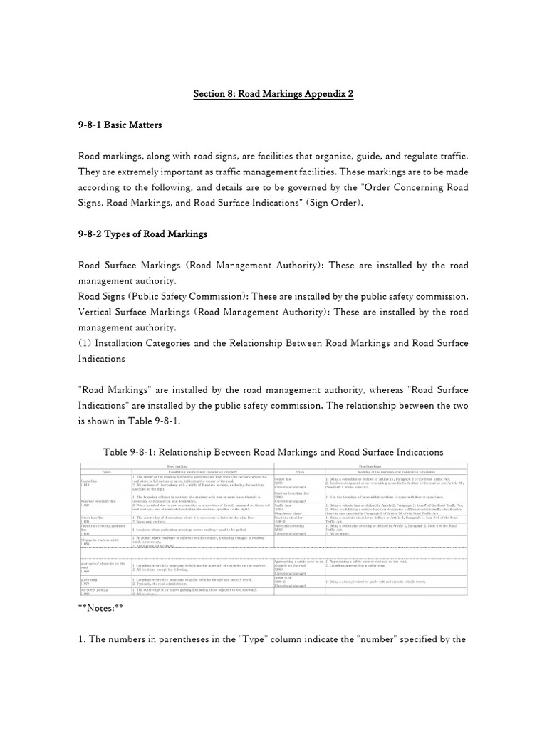 Road Markings_Appendix 2 | Download Free PDF | Lane | Traffic