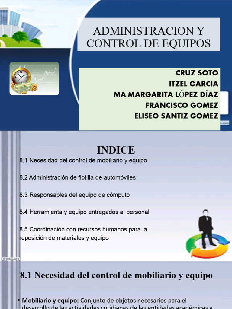 exposicion-admon-y-control-de-equipos | PDF | Herramientas | Business