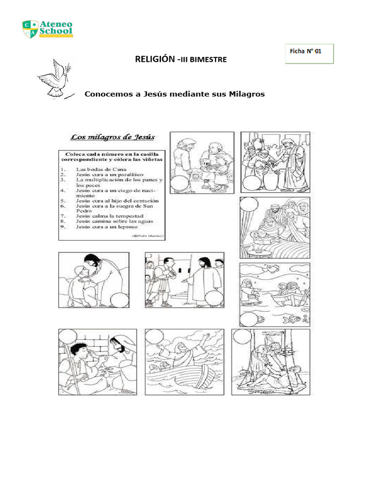 Fichas de Religión III Bimestre 2022 | PDF | Jesús
