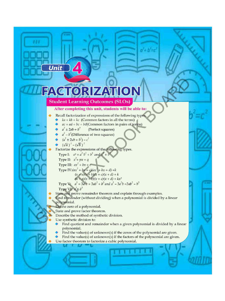 9th Math Book ch4 Sindh Eng Med | PDF
