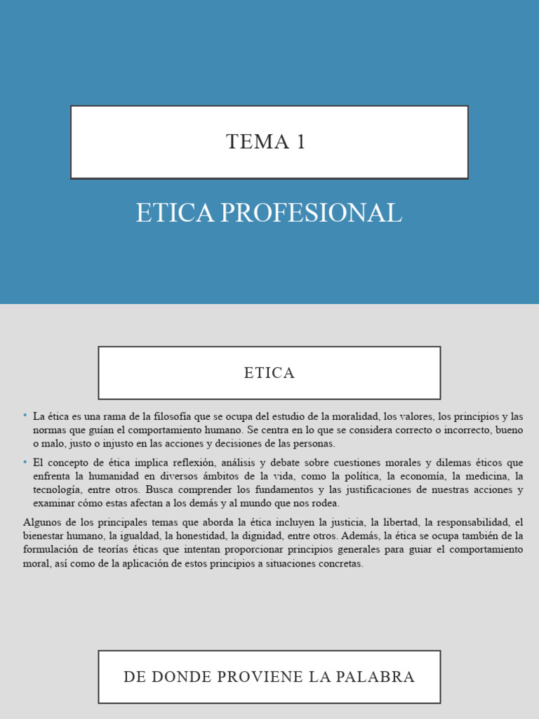 Desarrollo 1 Etica Profesional | PDF | Moralidad | Comportamiento
