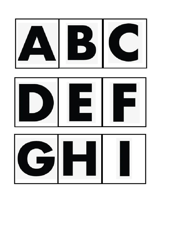 Formato Molde Letras | PDF