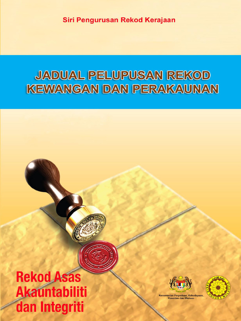 Jadual Pelupusan Rekod Kewangan Dan Perakaunan | PDF