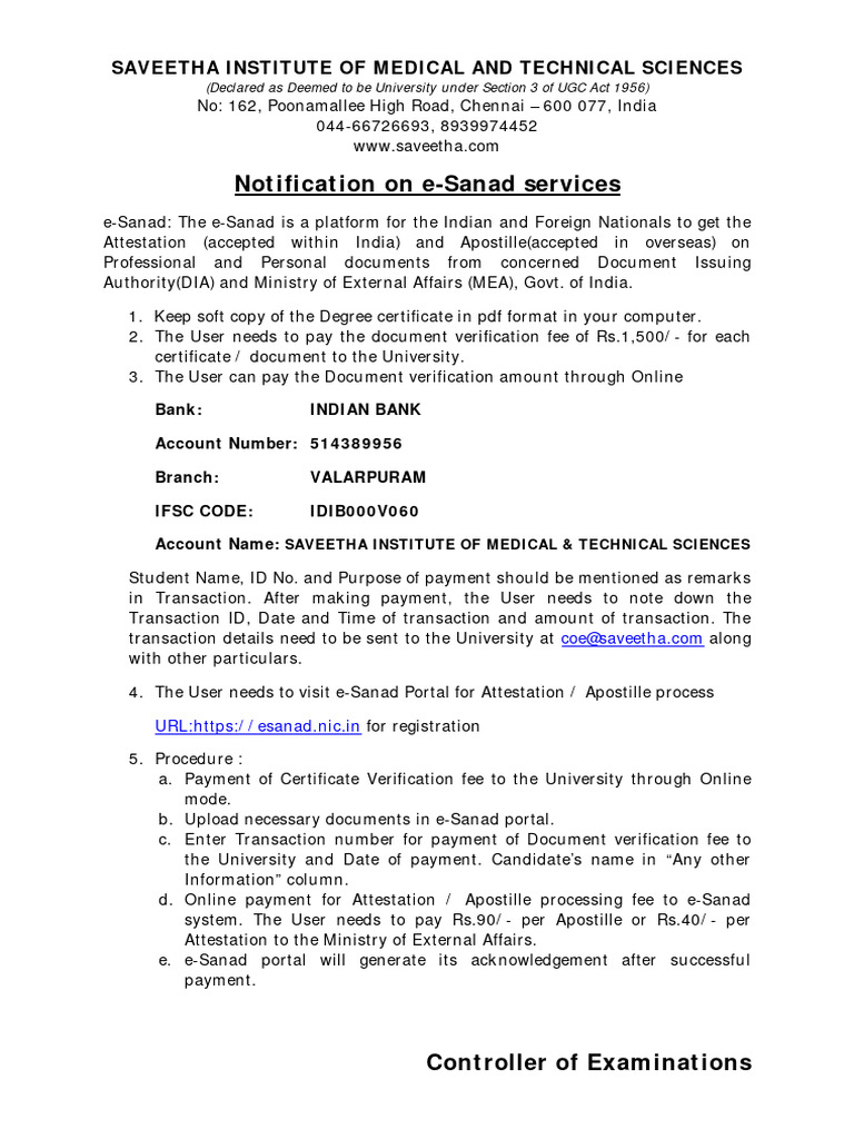 e-SANAD Notification | PDF | Business | Finance & Money Management