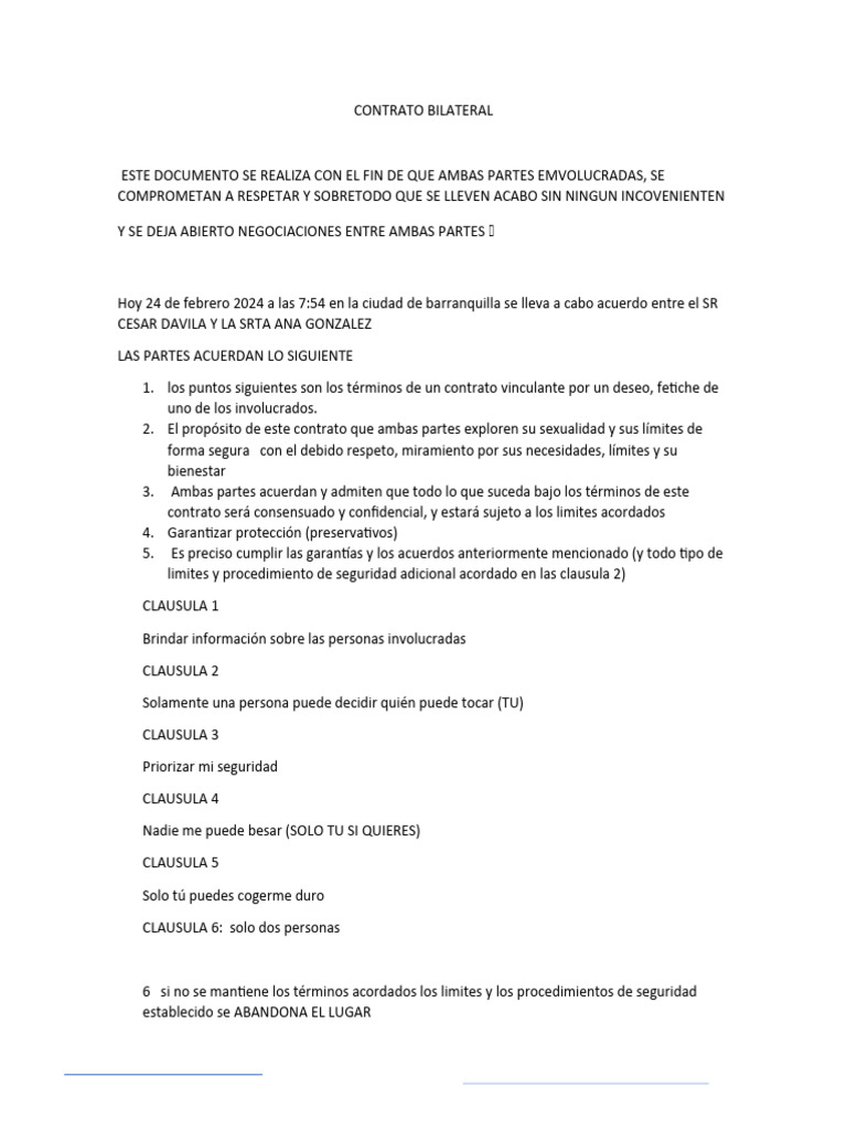 Contrato Bilateral | PDF | Derecho