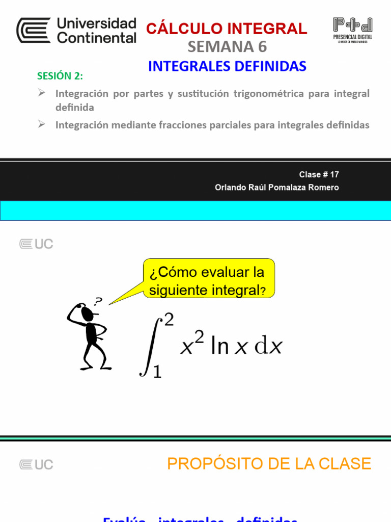 Semana 6 - s2 Ejercicios de Integrales Definidas | PDF | Integral | Álgebra lineal
