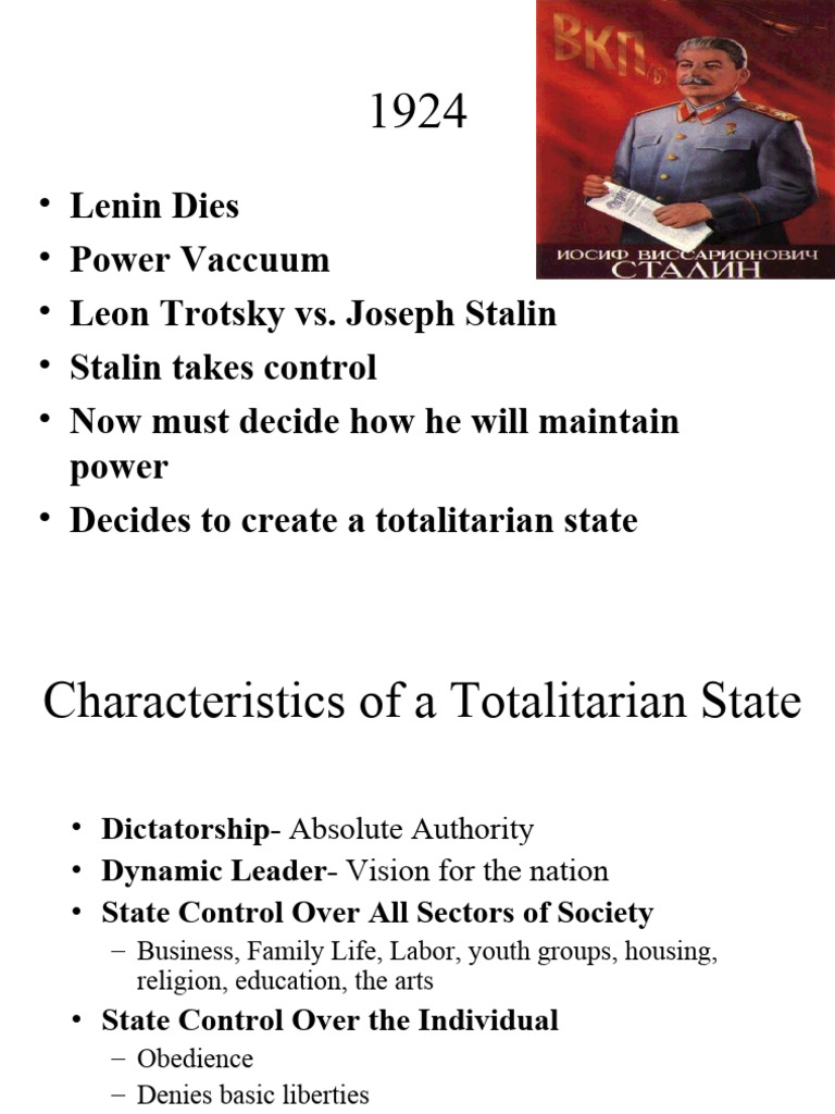 Stalin's Rise: Totalitarian Control in USSR | PDF | Joseph Stalin ...