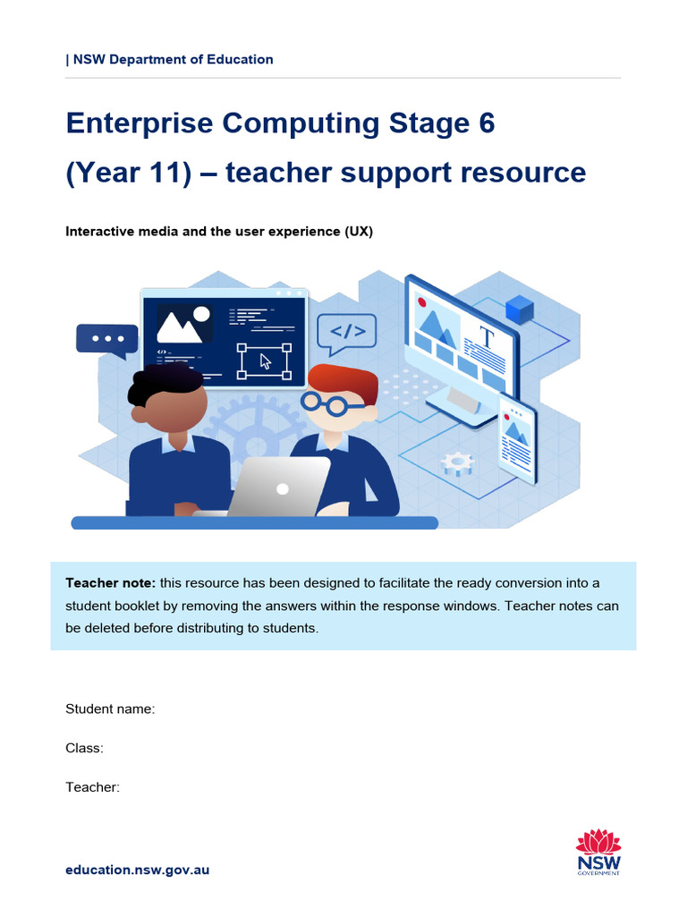 Tas s6 Enterprise Computing Teacher Resource Interactive Media and The ...