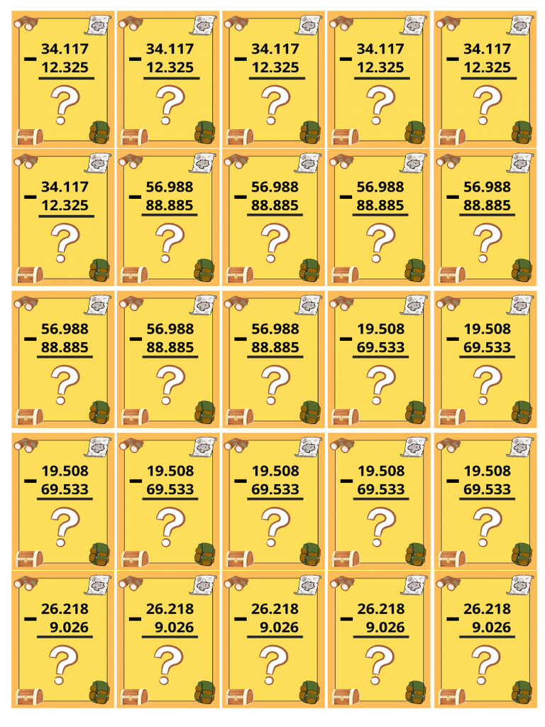 Tarjeta Restas | PDF
