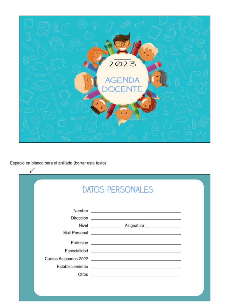 Agenda Docente 2023: Planificación y Registros | PDF
