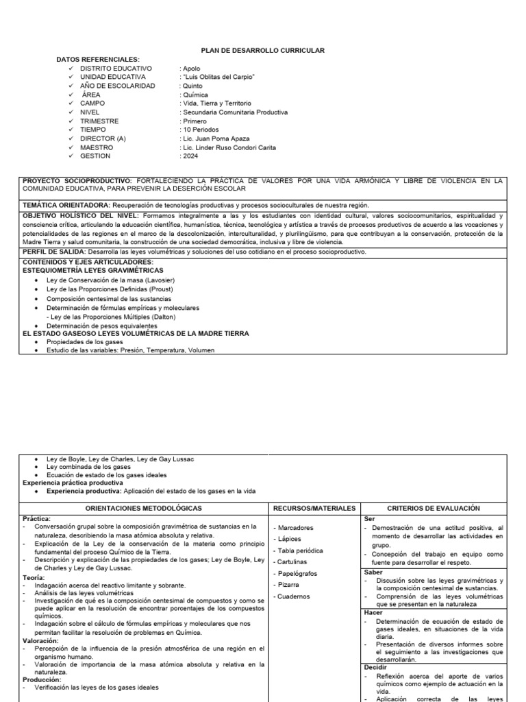 PDC QMC 5-1 | PDF | Gases | Química