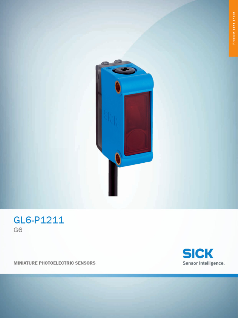 Datasheet GL6-P1211 1059922 en | PDF | Photoelectric Effect | Equipment