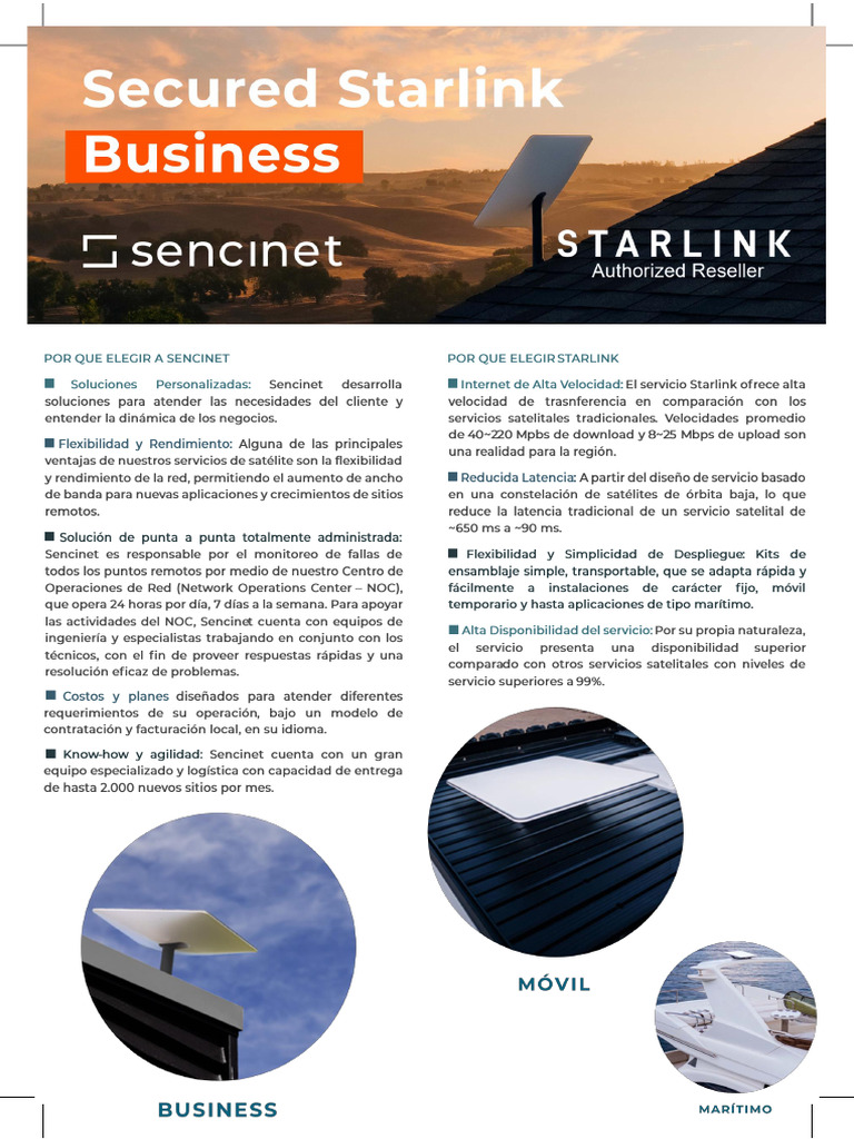 Sencinet - Starlink ARG - USD - MAY2024v2 - AllFS | PDF