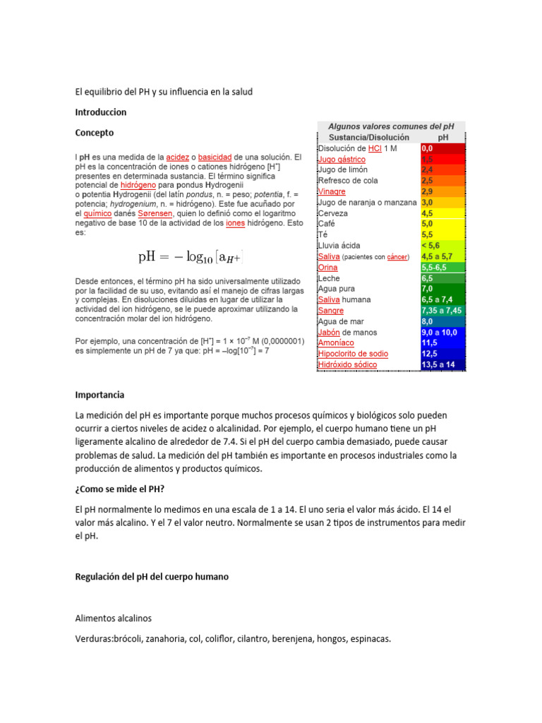 Estructura Del PH | PDF | Ph | Moléculas