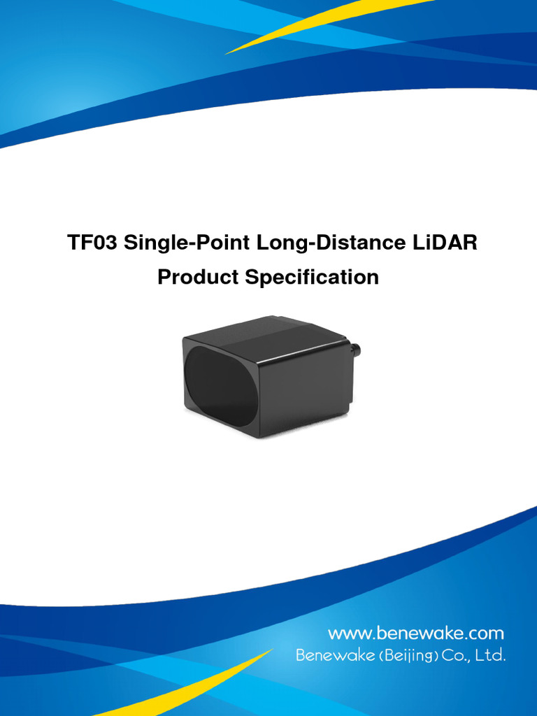 TF03 Datasheet V0.4 en | PDF | Home & Garden | Computers