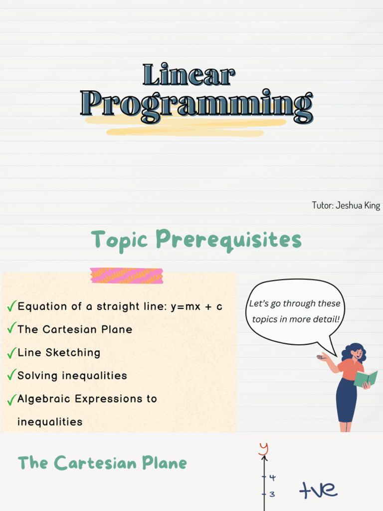Linear Programming NOTES | PDF Linear Programming NOTES | PDF
