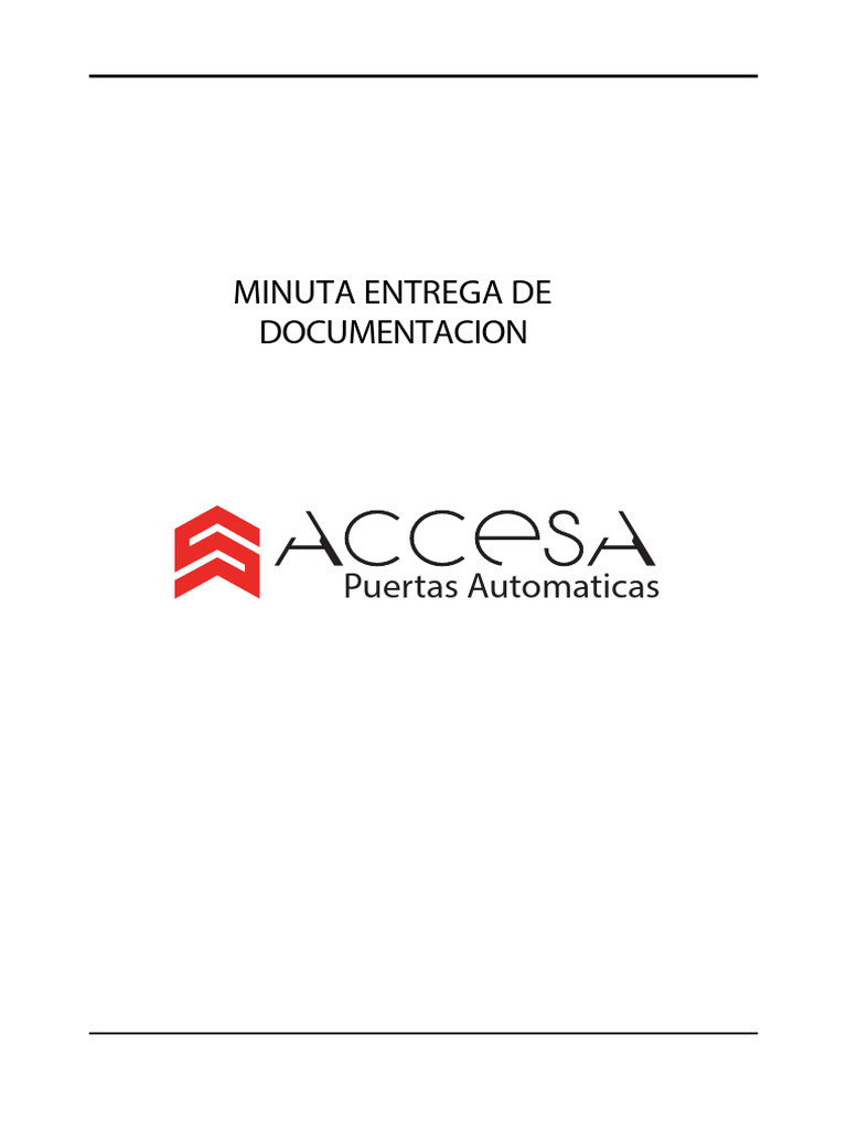 Minuta Entrega Documentos | PDF